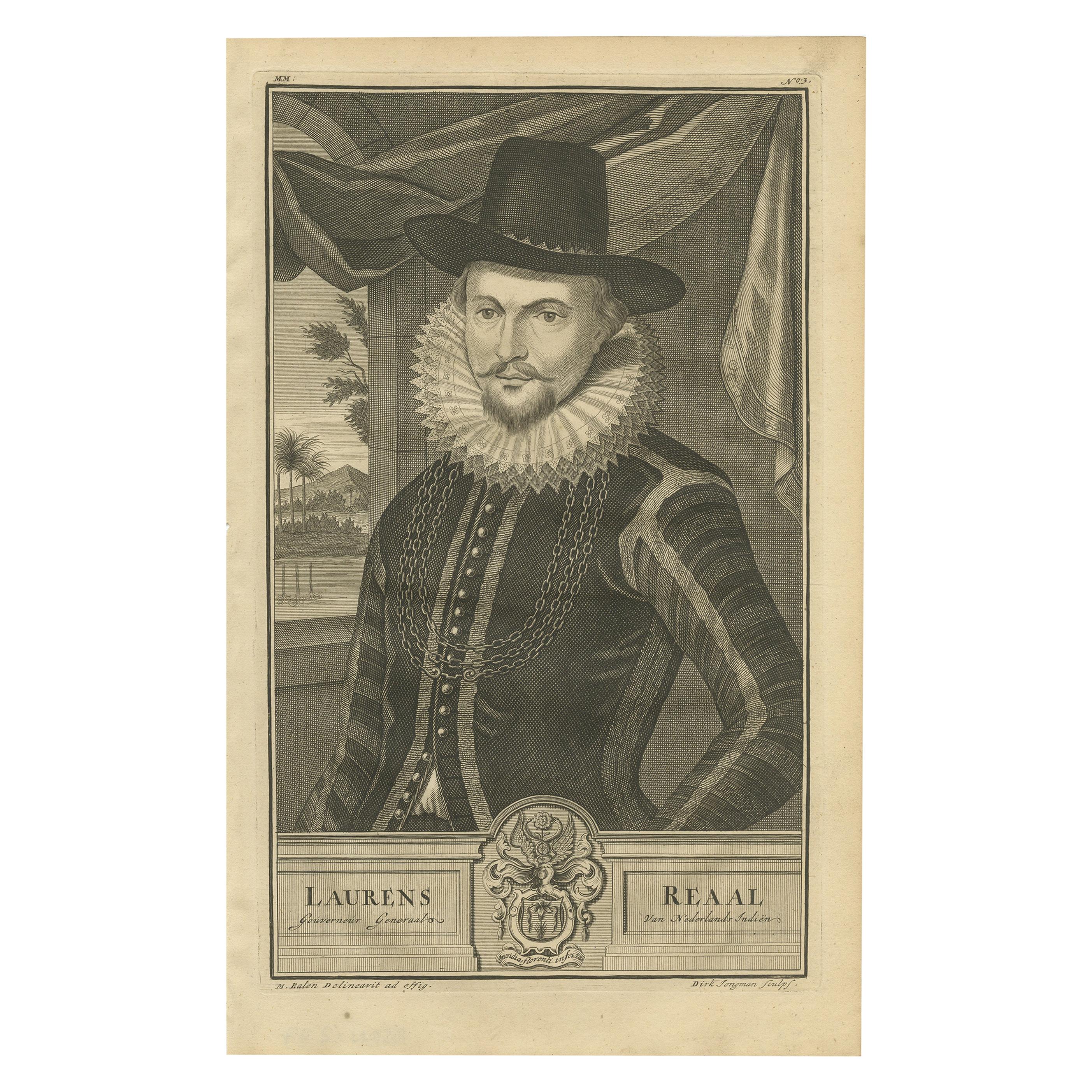 Antique Portrait of Johannes Camphuys by Valentijn, '1726' For Sale at ...