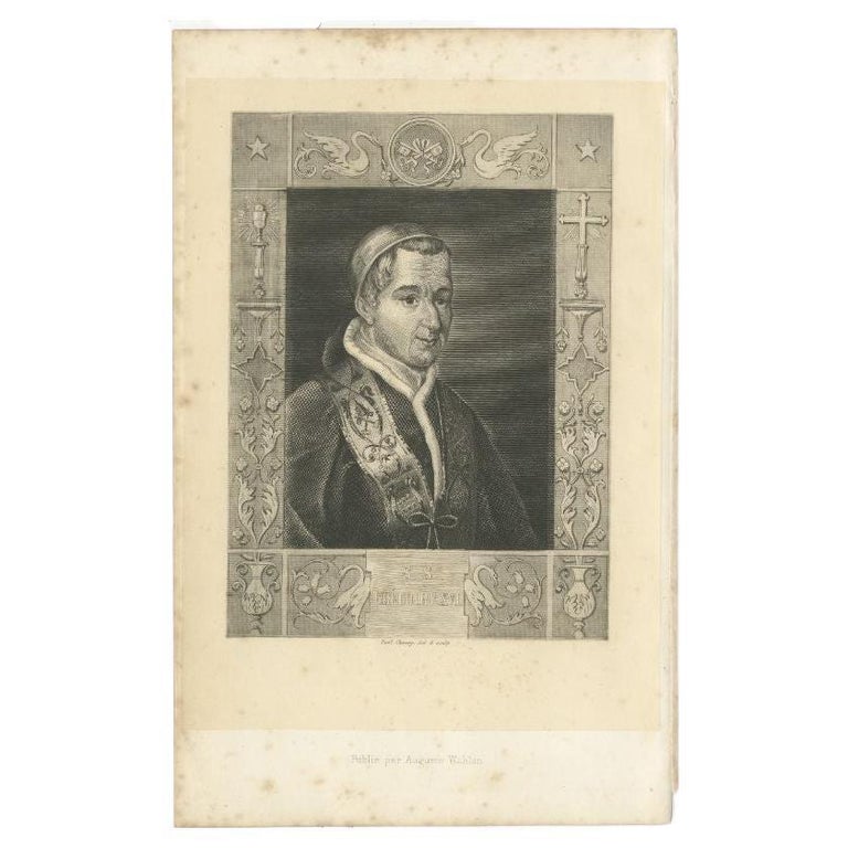 Antique Portrait of Pope Gregory XVI, 1845 For Sale at 1stDibs