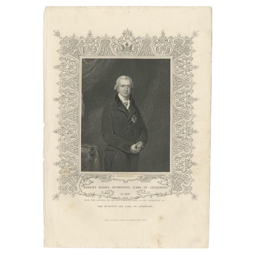 Antique Portrait of Robert Banks Jenkinson, Earl of Liverpool For Sale ...