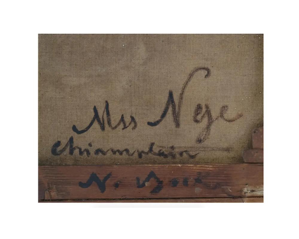 Antique Portrait Oil Painting By Joseph Mazzolini For Sale at 1stDibs