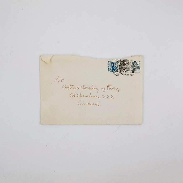 Antique Postcard Signed by Raul Anguiano, 1951 For Sale at 1stDibs