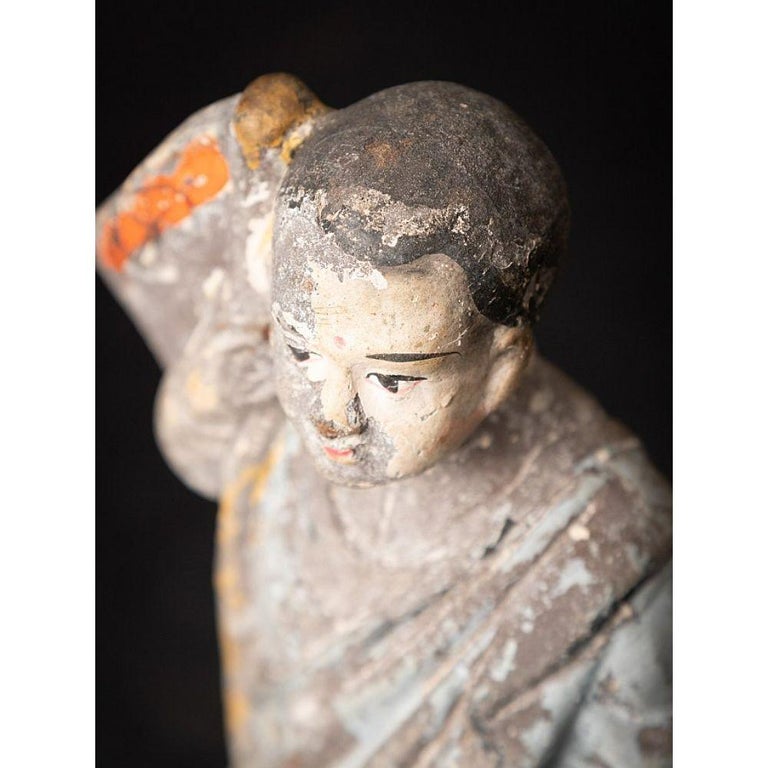 Antique pottery statue of Indian Figure from India For Sale at 1stDibs