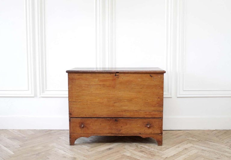 Antique Primitive Blanket Chest or Commode For Sale at 1stDibs
