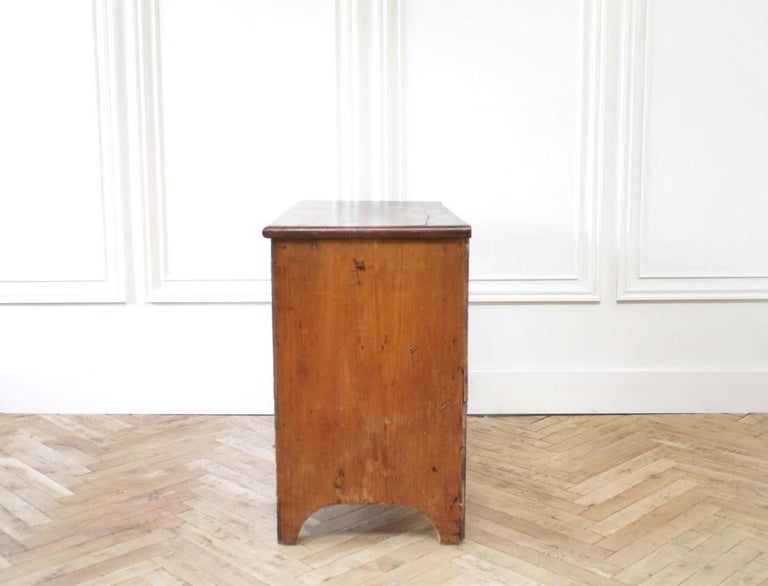 Antique Primitive Blanket Chest or Commode For Sale at 1stDibs