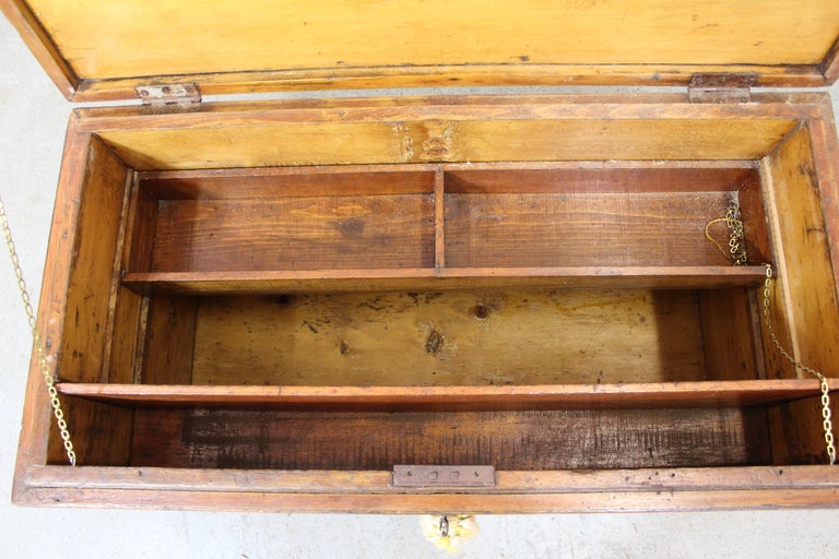 Antique Civil War Officers Chest or Trunk at 1stDibs