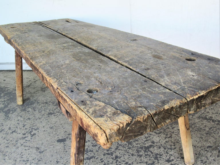 19th Century American Primitive Butcher's Table at 1stDibs