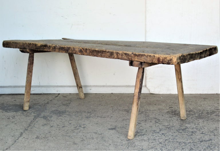 19th Century American Primitive Butcher's Table at 1stDibs
