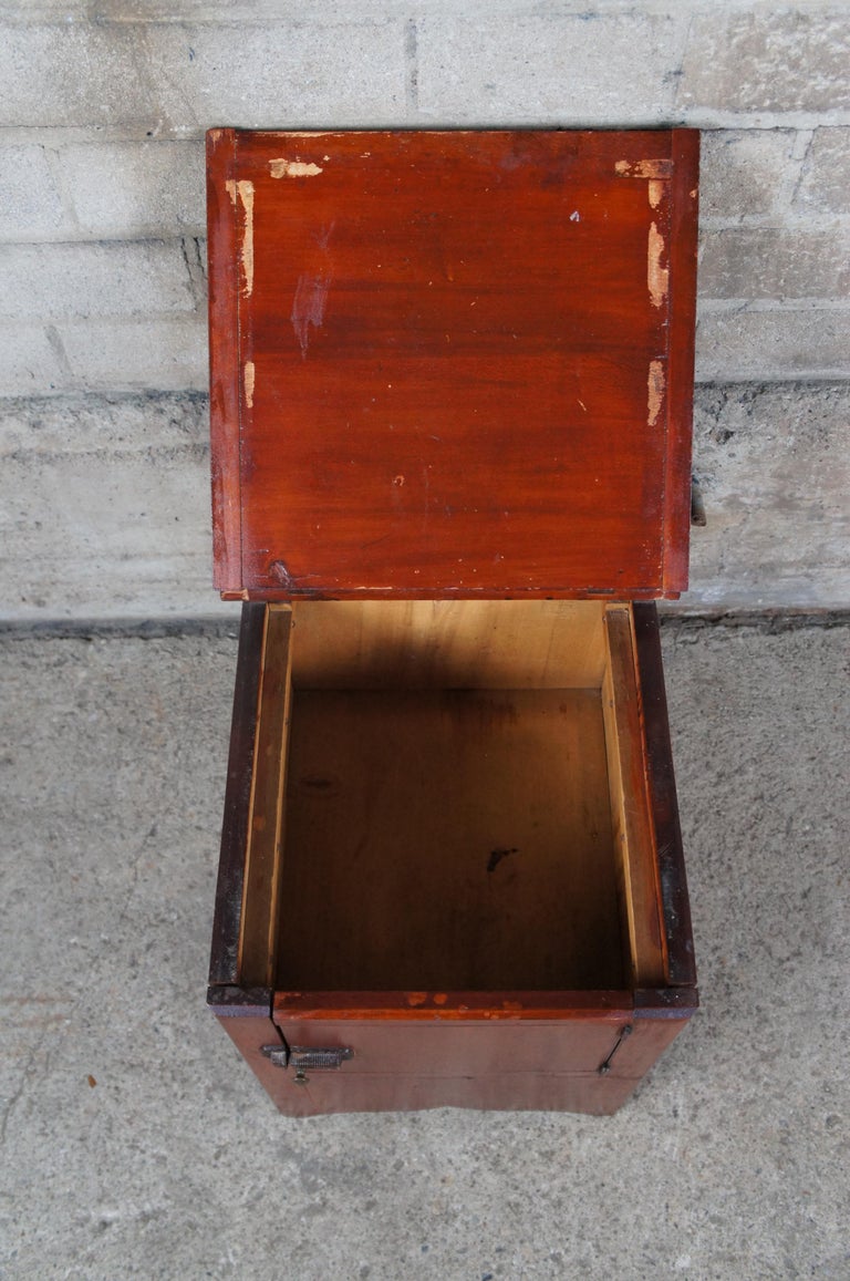 Antique Primitive Chamber Pot Toilet Potty Latrine Trunk Commode Box at ...