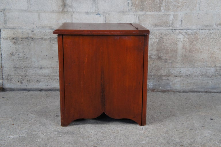 Antique Primitive Chamber Pot Toilet Potty Latrine Trunk Commode Box at ...