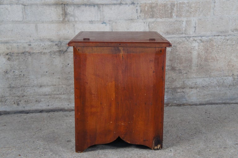 Antique Primitive Chamber Pot Toilet Potty Latrine Trunk Commode Box at ...