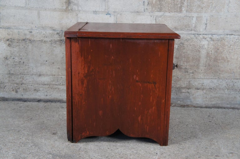 Antique Primitive Chamber Pot Toilet Potty Latrine Trunk Commode Box at ...
