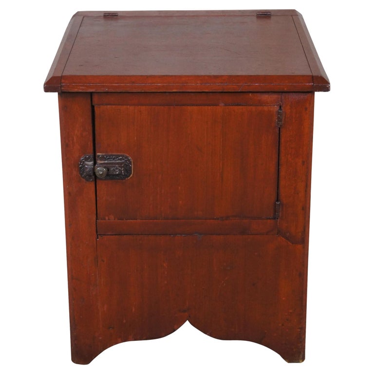 Antique Primitive Chamber Pot Toilet Potty Latrine Trunk Commode Box at ...
