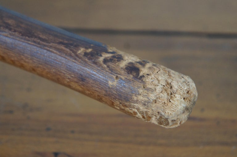 Antique Primitive Rustic Wooden Octagonal Sledge Hammer Carpenter ...