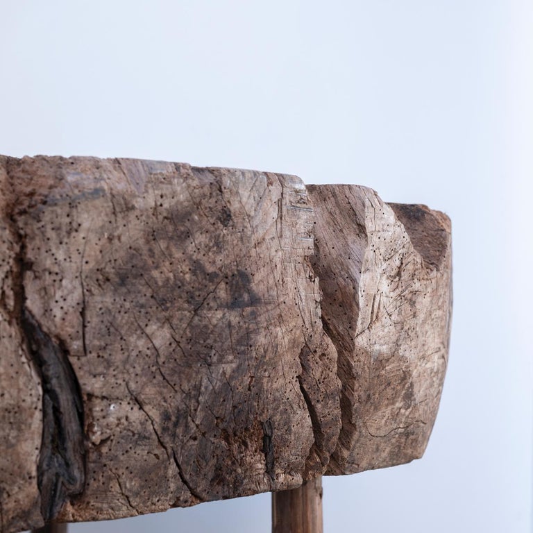 Antique Primitive Wooden Side Table, Stand from France For Sale at 1stDibs