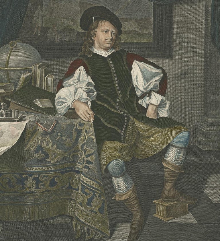 Antique Print of a Dutch Merchant by Abram, circa 1820 For Sale at 1stDibs