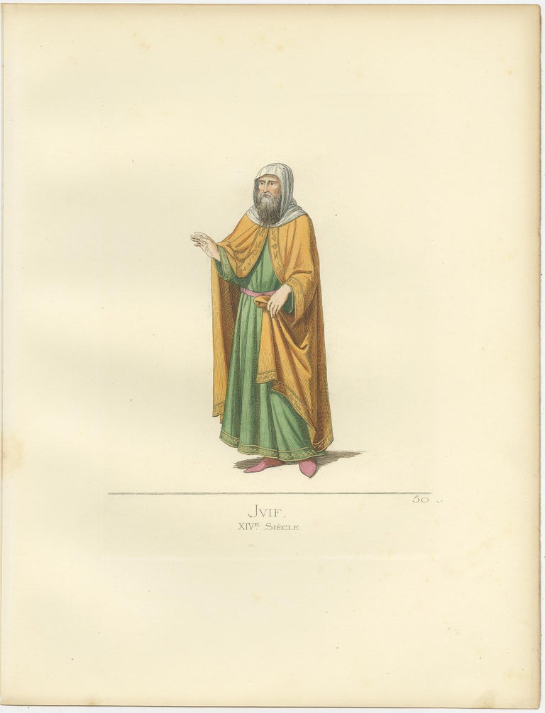 Antique Print of a Jewish Man in Italy by Bonnard, '1860' at 1stDibs
