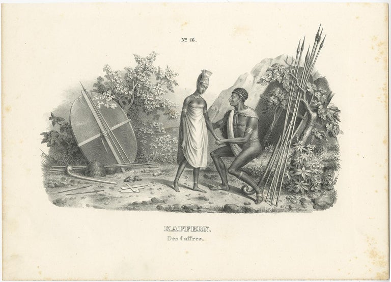 Antique Print of a Kafir, an Arabic Term Meaning Unbeliever or ...