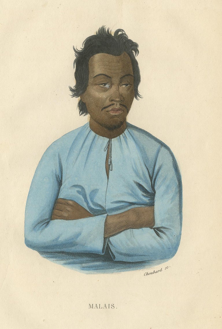 Antique Print of a Malay by Prichard, '1843' For Sale at 1stDibs