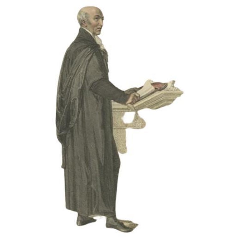 Antique Print of a Master of Arts of the Lower House, 1814 For Sale at ...