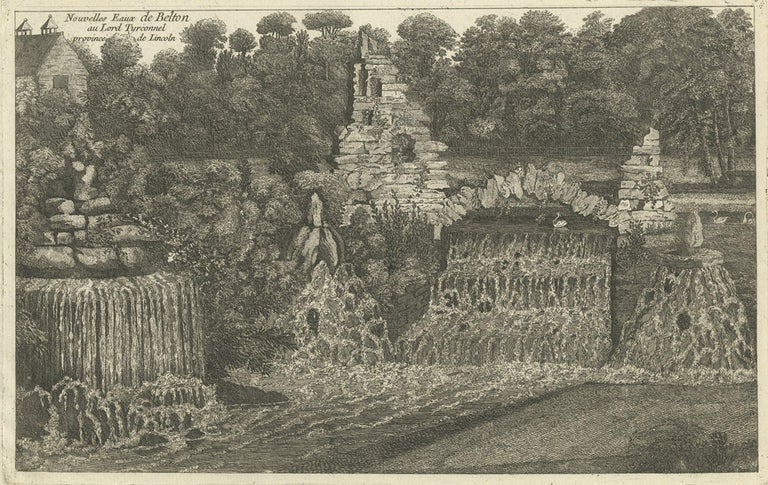 Antique Print of a Waterfall in Lincoln Province, C.1785 For Sale at ...