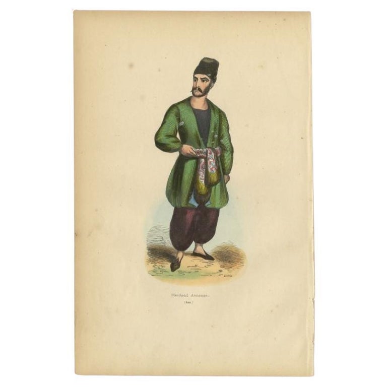 Antique Print of an Armenian Merchant, 1843 For Sale at 1stDibs
