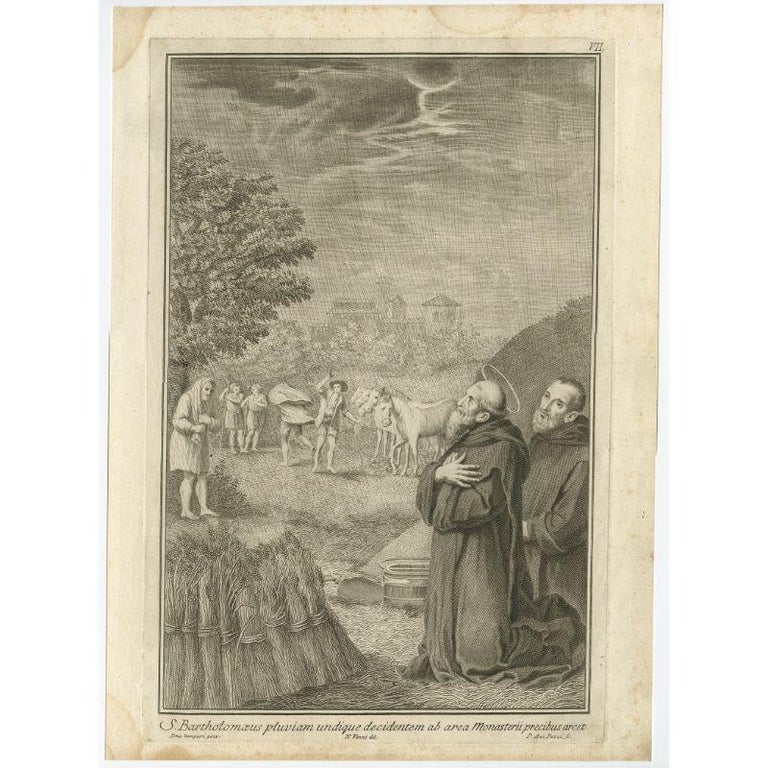 Antique Print of Bartholomew the Apostle, 1762 For Sale at 1stDibs