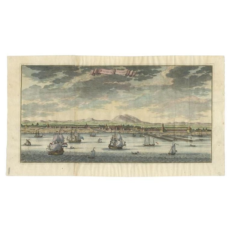 Antique Print of Batavia, Capital of the Dutch East Indies, Now Jakarta ...