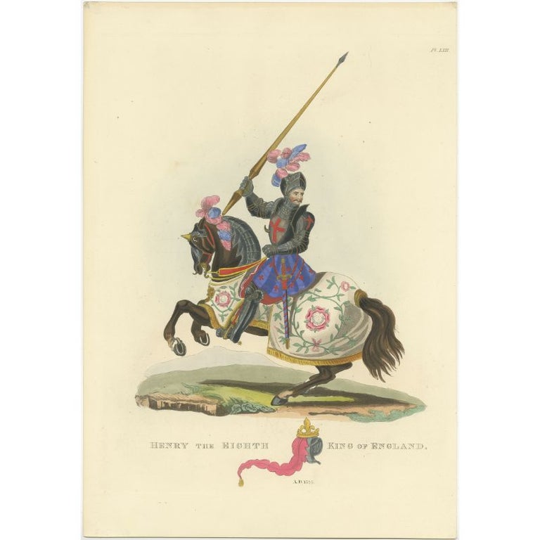 Antique Print of Henry VIII by Meyrick, 1842 For Sale at 1stDibs