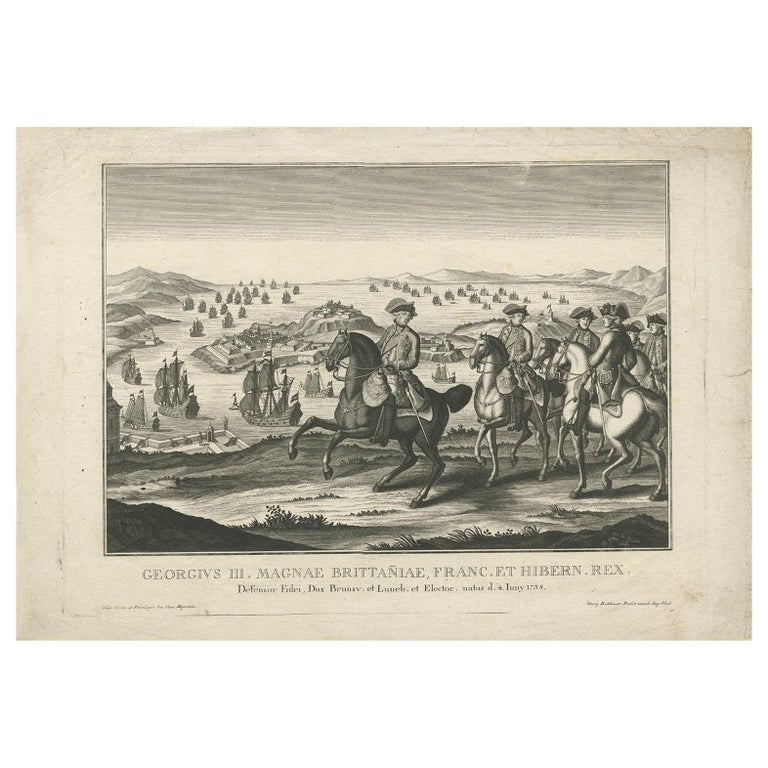 Antique Print of King George III by Probst, circa 1790 For Sale at 1stDibs