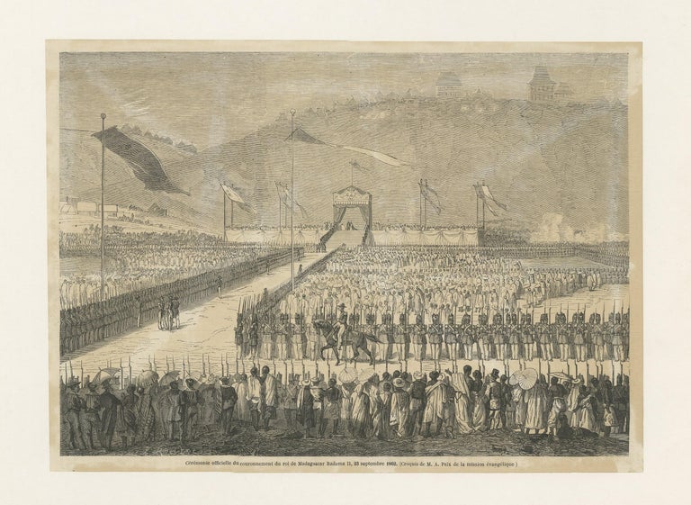 Antique Print of the Ceremony of the Coronation of the King of ...