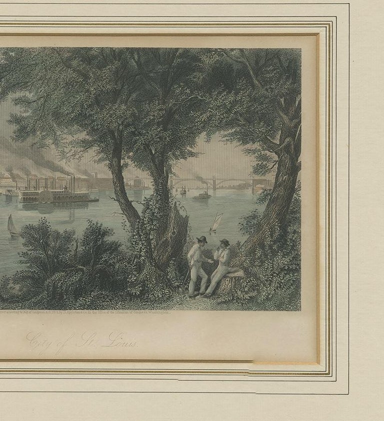 Antique Print of the City of St. Louis by Appleton, 1872 For Sale at ...