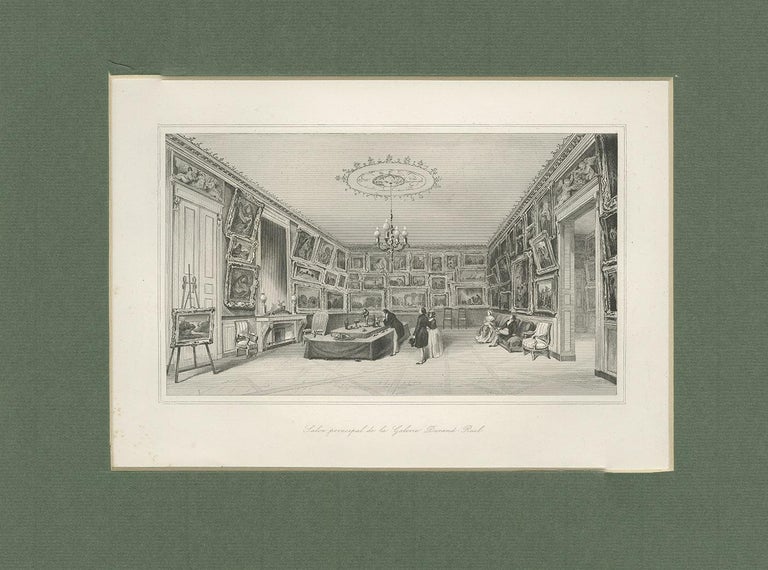Antique Print of the Interior of the Gallery of Paul Durand-Ruel, circa ...