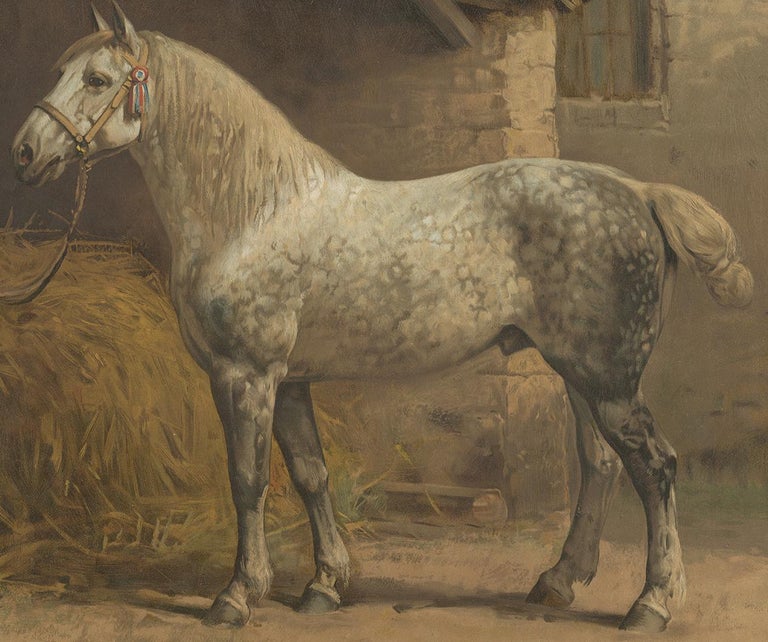 Antique Print of the Percheron Horse by O. Eerelman, 1898 at 1stDibs