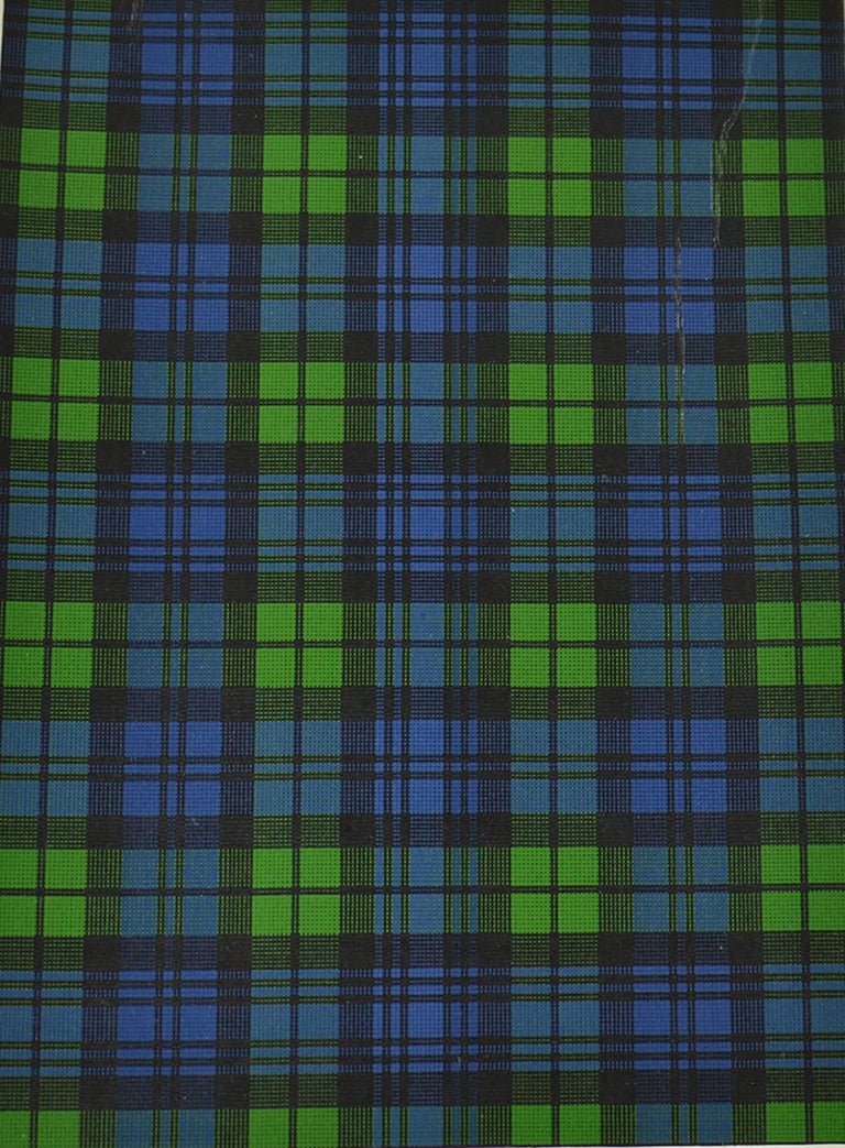 Antique Print of The Scottish Clan Sutherland Tartan, circa 1860 For ...