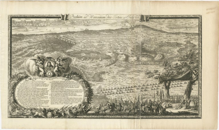 Antique Print of the Third Day of the Battle of Warsaw with Vistula ...