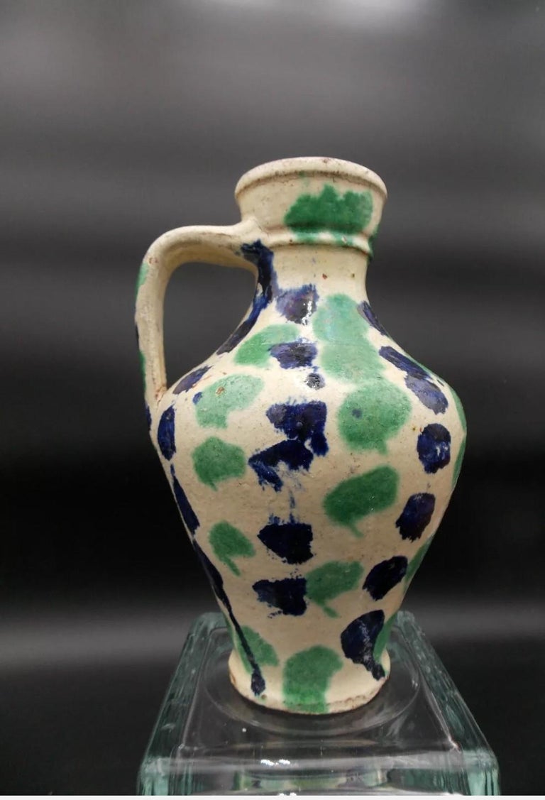 Antique Provincial French Jug / Pitcher Savoie Region Folk Art Pottery ...