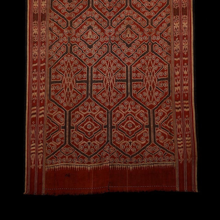 Antique Pua Kumbu, Ikat Woven Tribal Textile from Sarawak For Sale at ...