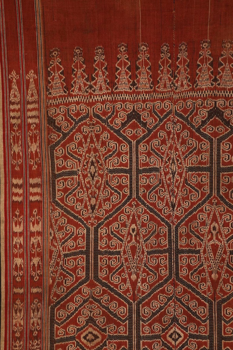 Antique Pua Kumbu, Ikat Woven Tribal Textile from Sarawak For Sale at ...