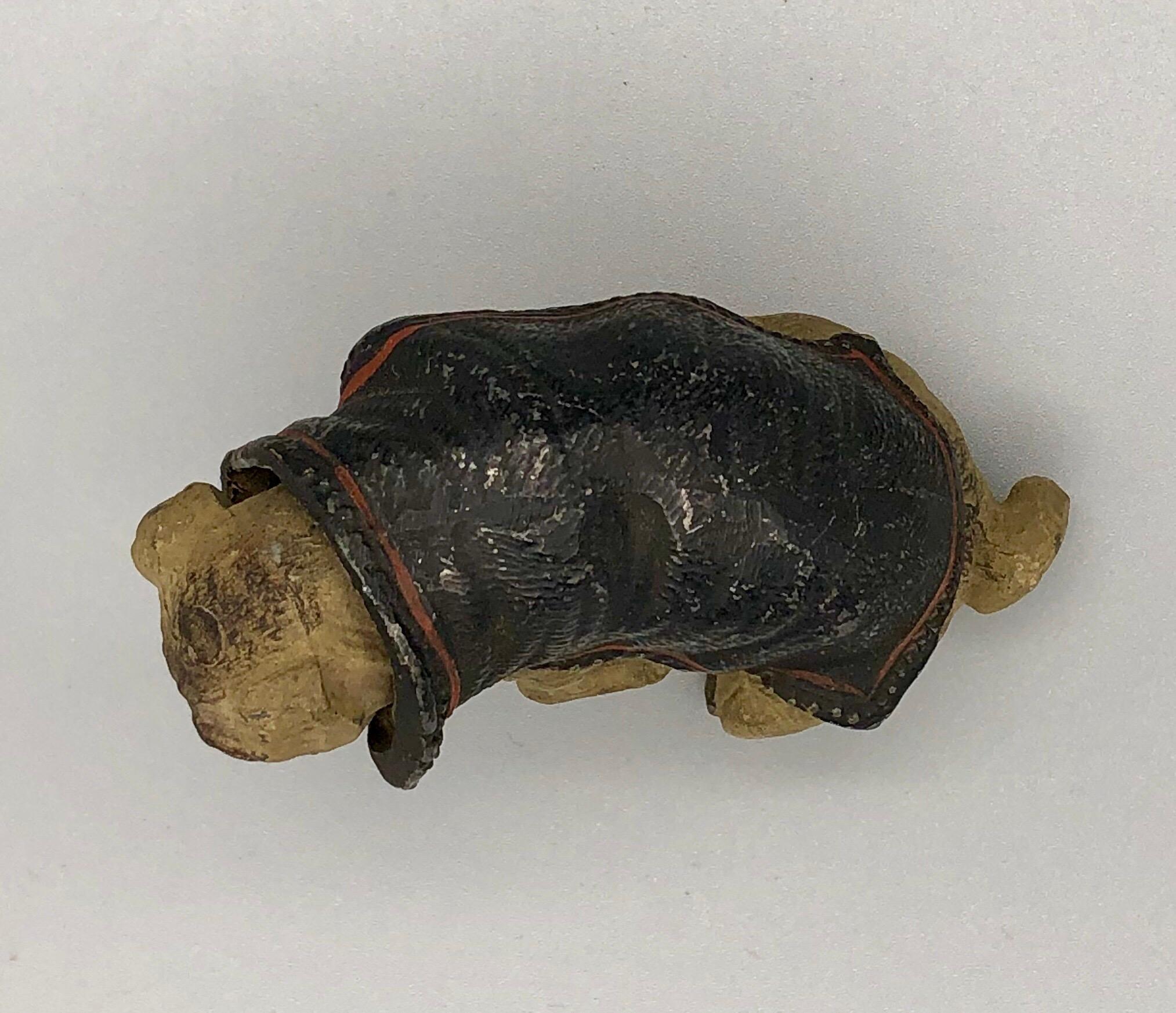 Antique Pug Dog Bobblehead Nodder, Cold Painted Cast Metal, Late 1800s ...