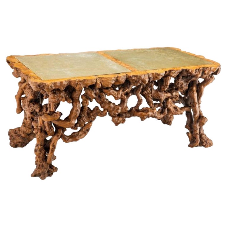 Antique Qing Dynasty Chinese Burl Root Wood Coffee Table For Sale at ...