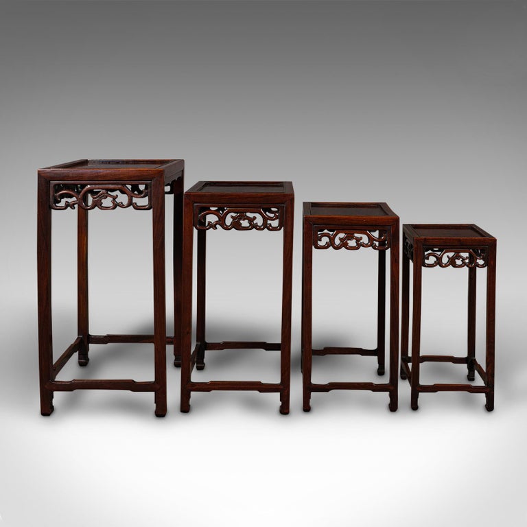 Antique Quartetto Nesting Tables, Chinese, Occasional, Victorian, Circa ...