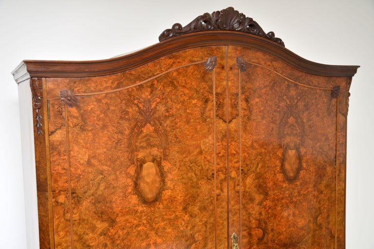 Antique Queen Anne Style Burr Walnut Wardrobe at 1stDibs | queen anne ...