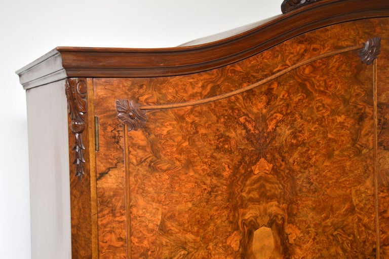 Antique Queen Anne Style Burr Walnut Wardrobe at 1stDibs | queen anne ...