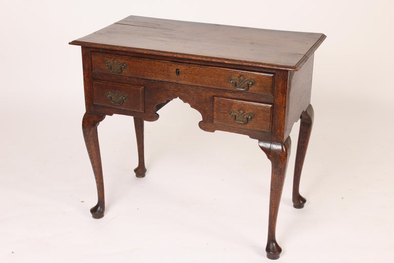 Antique Queen Anne Style Oak Lowboy For Sale at 1stDibs | queen anne ...