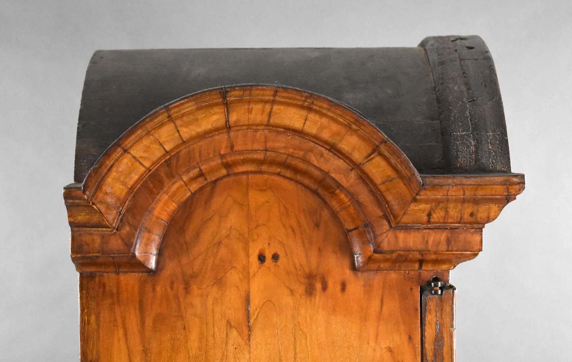 Antique Queen Anne Style Walnut Double Dome Bookcase at 1stDibs