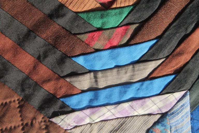 Antique Quilt Log Cabin 19th Century Wind Mill Blades at 1stDibs