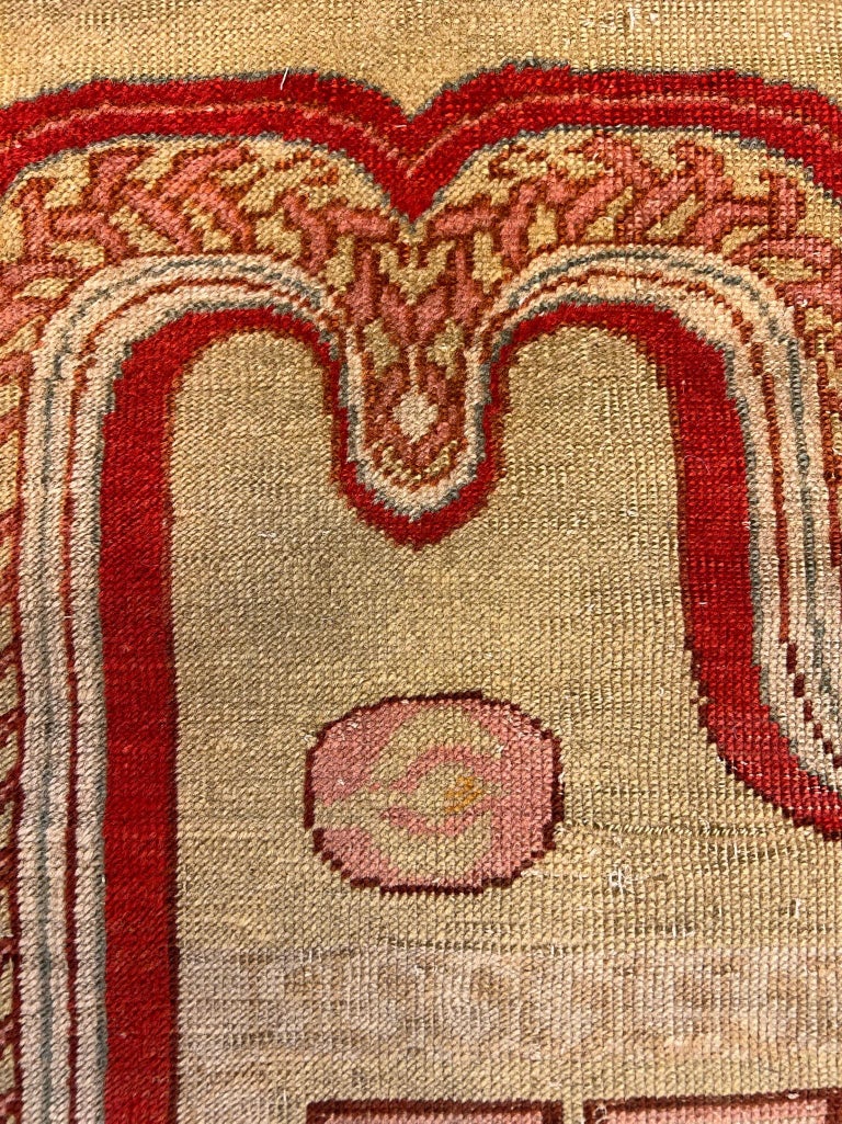 Antique Rare Decorative Turkish Ottoman Rug For Sale at 1stDibs