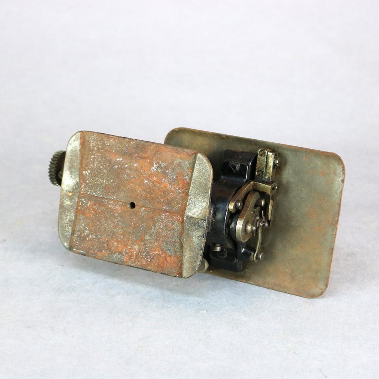 Antique Rare Form Early Ebonized and Gilt Table Top Sewing Machine ...