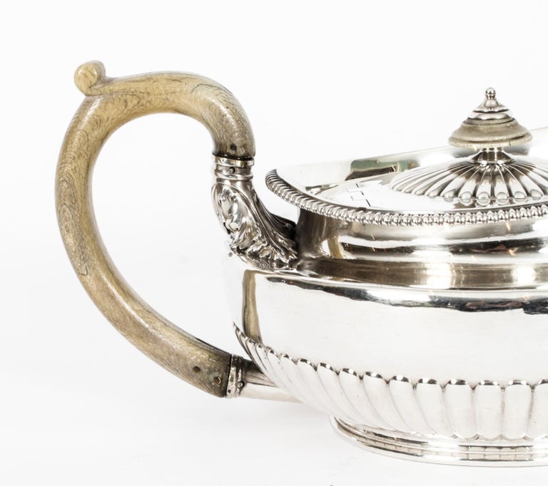 Antique Rare Georgian Sterling Silver Teapot by Paul Storr 1817, 19th ...