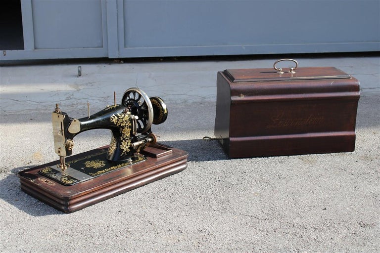 Antique Rare German Travel Sewing Machine Lewenstein 1890 at 1stDibs